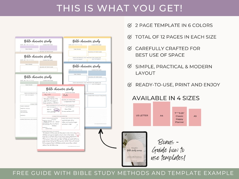 Bible Character Study, Bible Study Printables, Christian Character ...