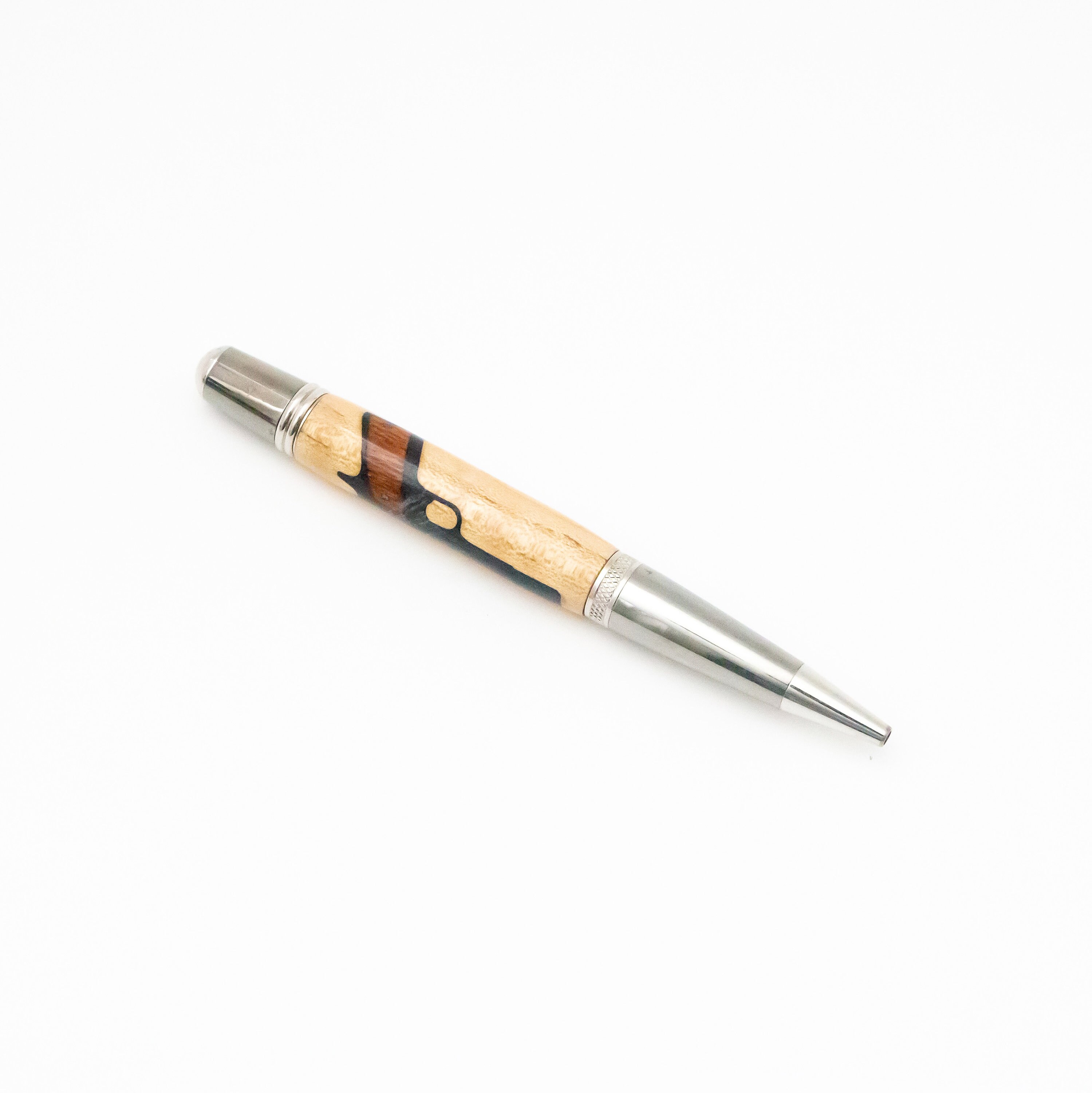 Handmade Wooden Inlay M1911 Pistol Twist Ballpoint Pen - Etsy