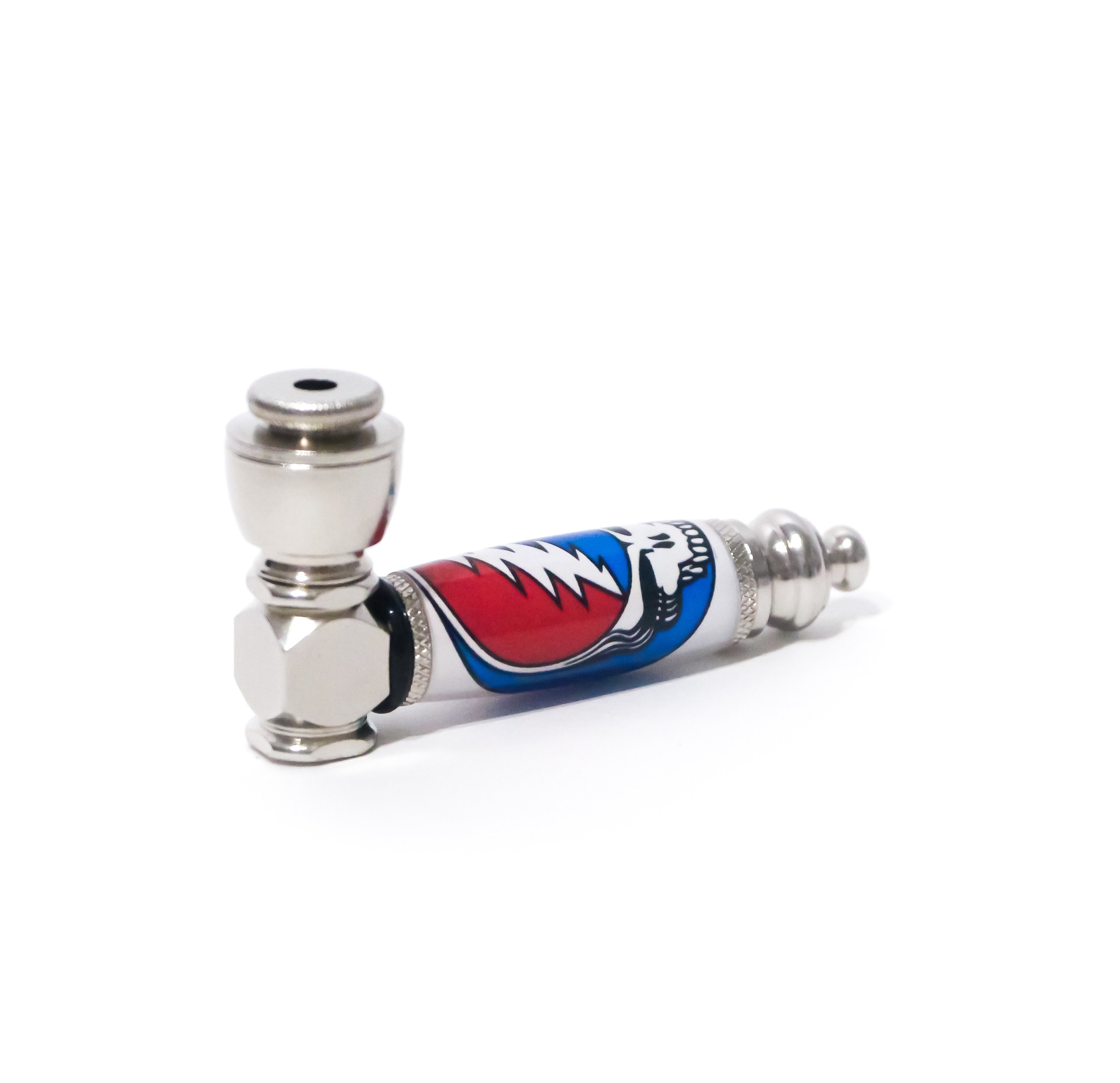 Grateful Dead Steal Your Face Skill Handcrafted Pipe | Aluminum Compact ...
