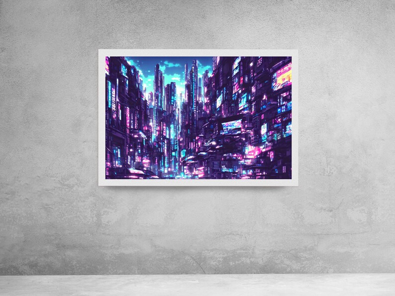 Cyber Punk Digital Poster, CP Digital Print, Wall Decor, Room ...