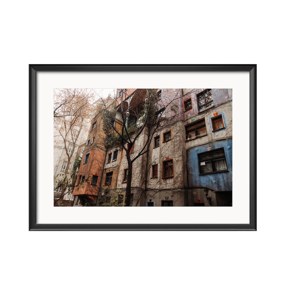 Hundertwasser Village Print: Vienna Street Photography, Austria, Europe ...