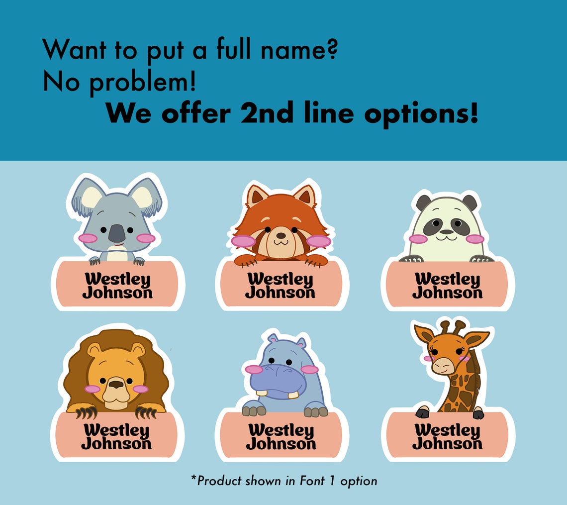 Custom Name Tags Custom Stickers Kids Name Tags Kids - Etsy