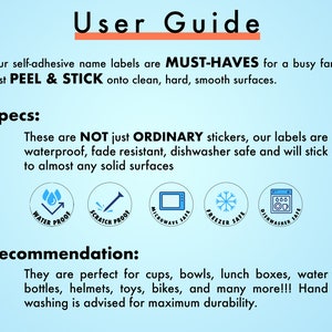Custom Name Tags | Custom Stickers | Kids Name Tags | Kids Name Labels ...