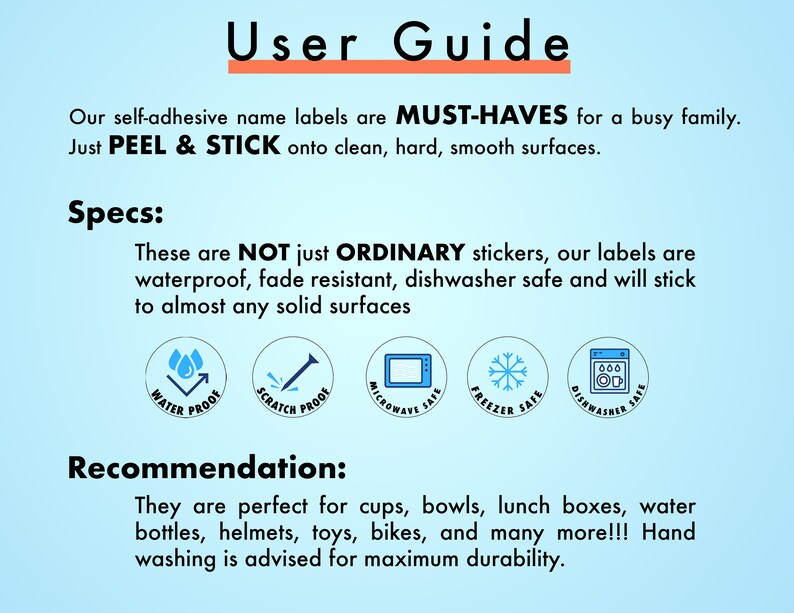 Custom Name Tags | Custom Stickers | Kids Name Tags | Kids Name Labels ...