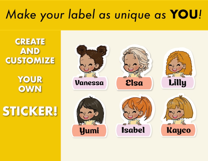 Custom Name Tags | Custom Stickers | Kids Name Tags | Kids Name Labels ...