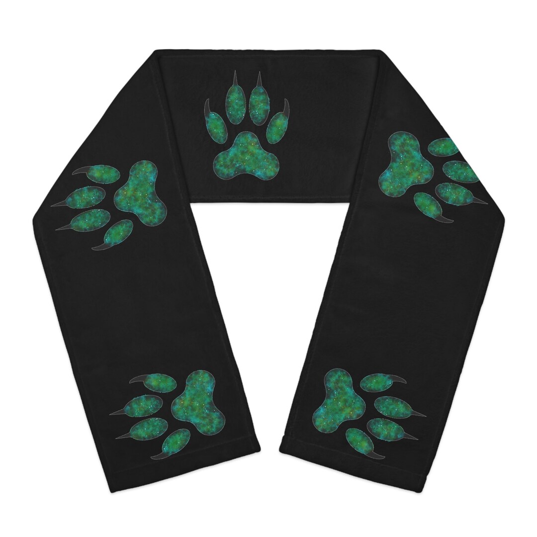 Tiger Paw Print, Winter Scarf - Etsy