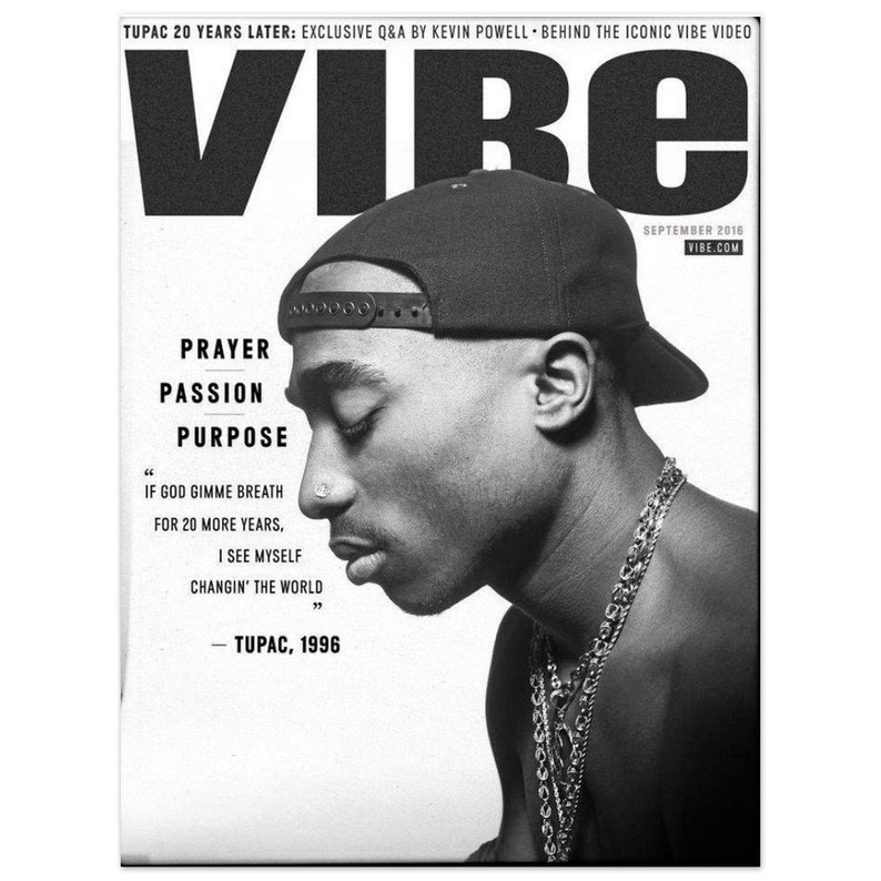 2pac Shakur Vibe Magazine Cover Poster - Etsy