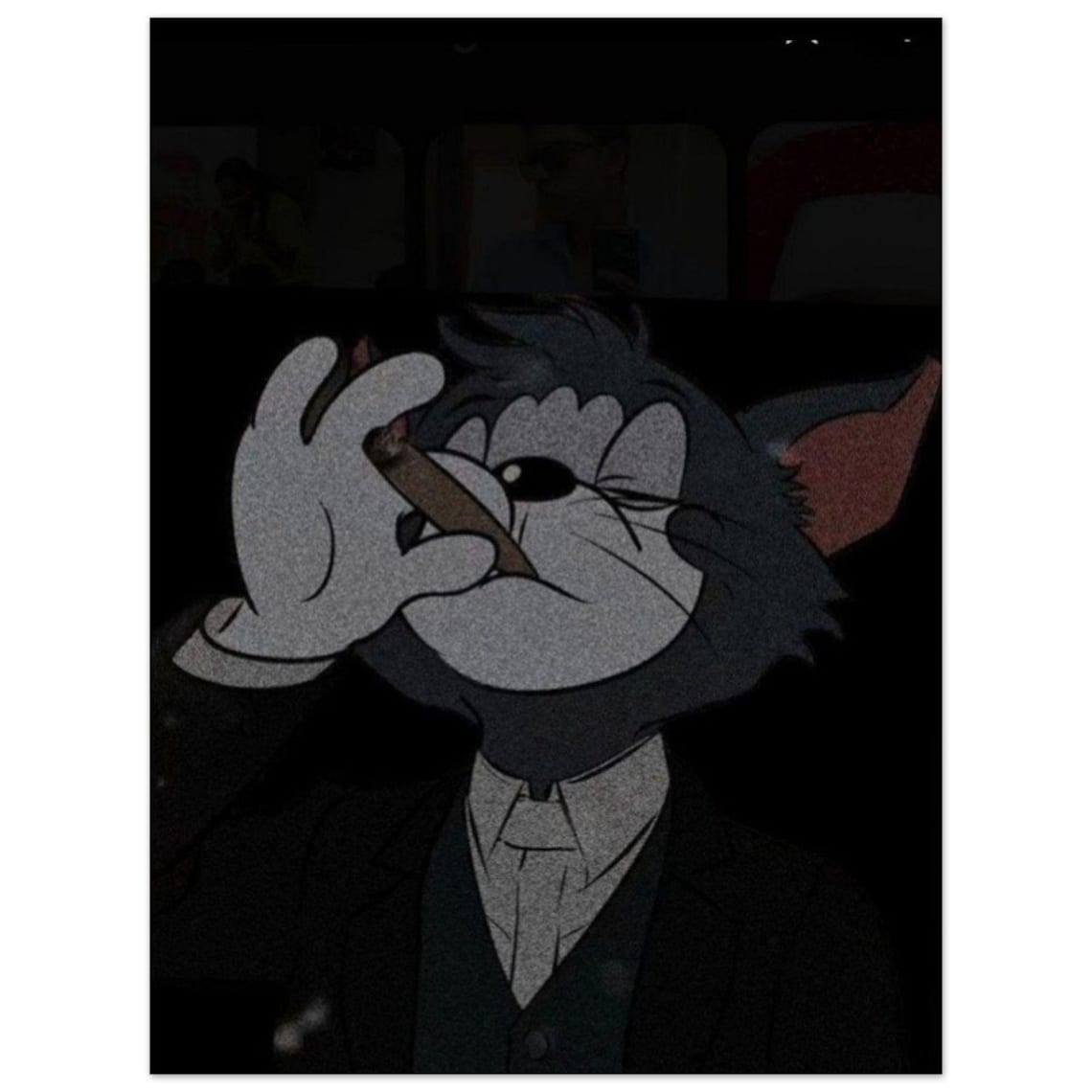 Premium Tom and Jerry Smoking Cigar Poster, Tom Badass Smoking Cigar ...