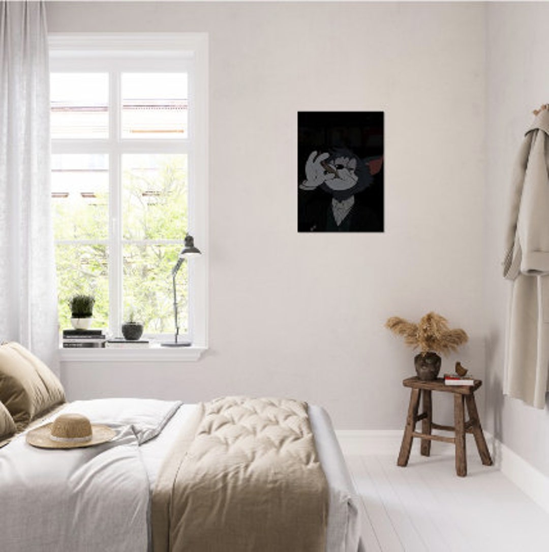 Premium Tom and Jerry Smoking Cigar Poster Tom Badass Smoking - Etsy