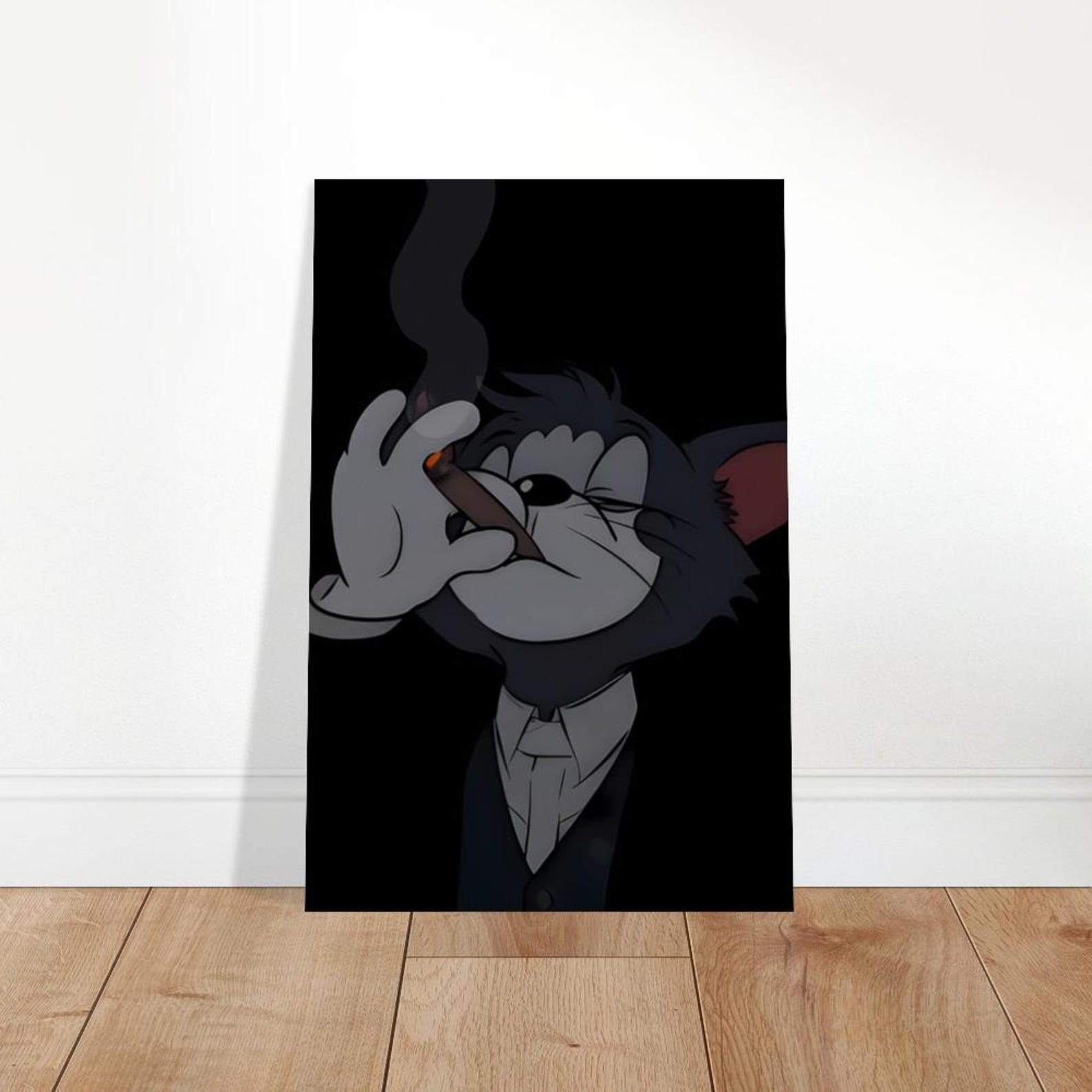 Premium Tom and Jerry Smoking Cigar Poster, Tom Badass Smoking Cigar ...