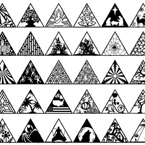 Triangle Led Lamp - 50 Different Faces - Files for 3D Printing - Etsy