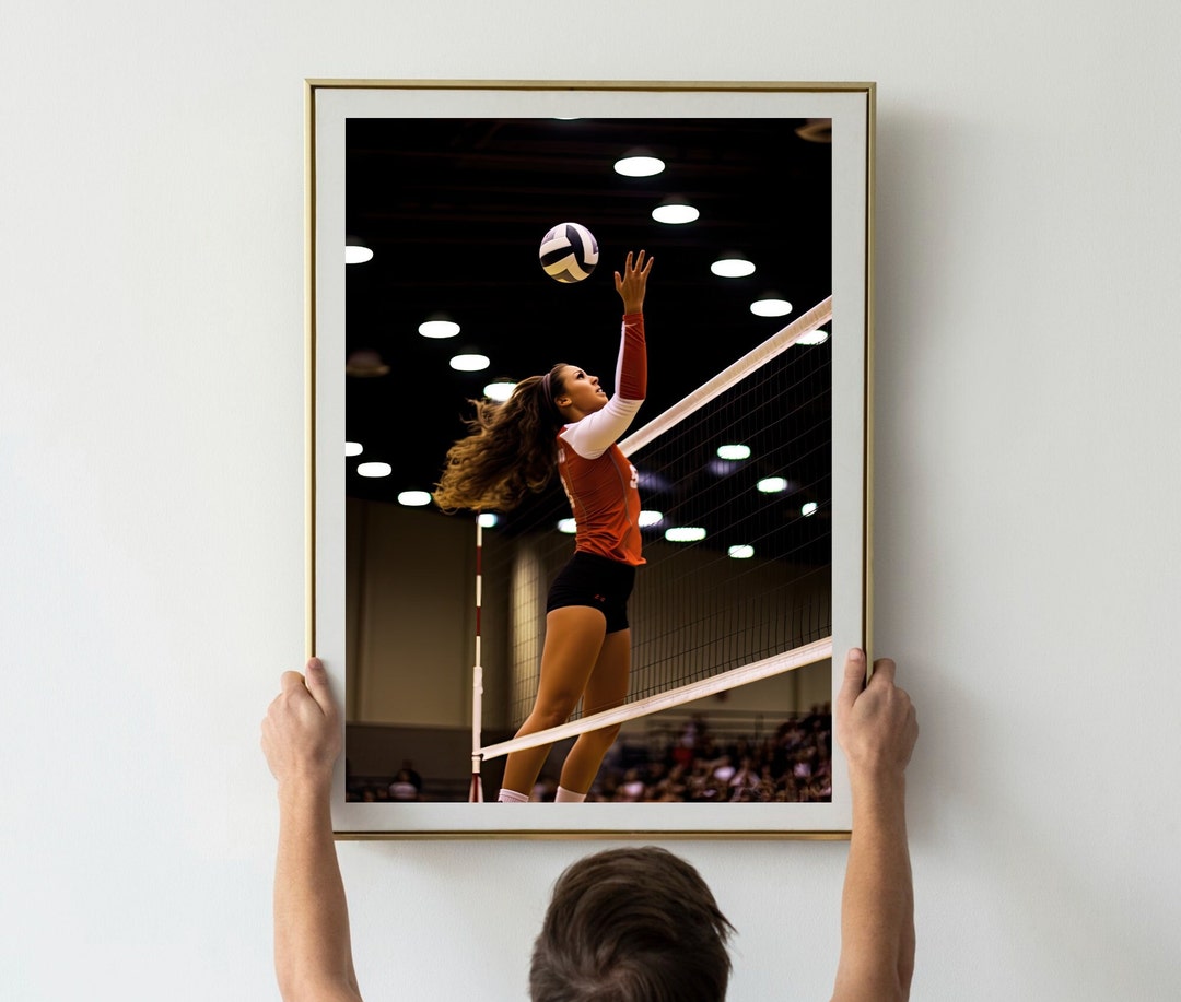 Volleyball Wall Art, Sports Wall Decor Printable Volleyball Wall Decor ...