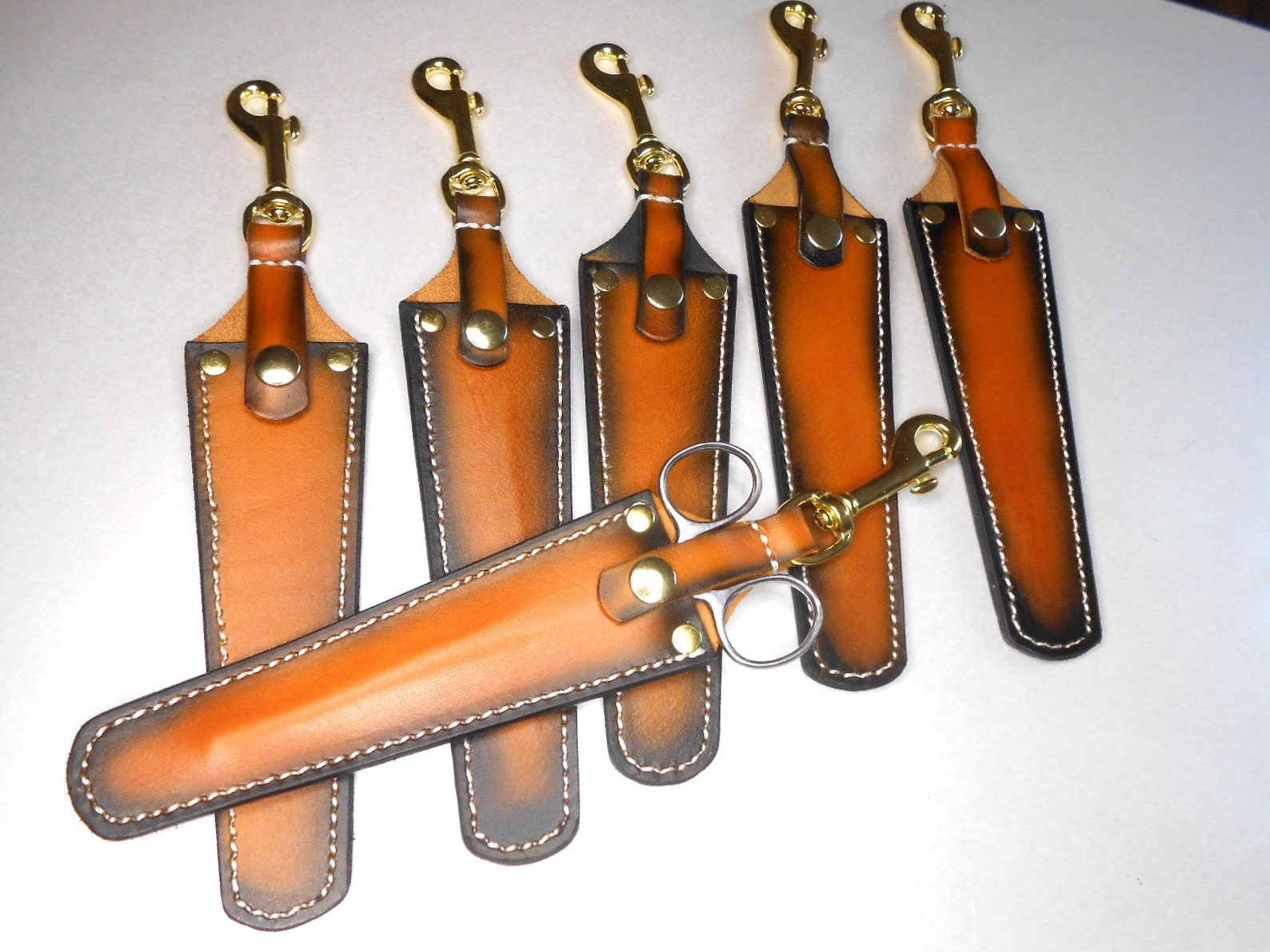 Leather Forceps Holder, Solid Brass Snap. - Etsy