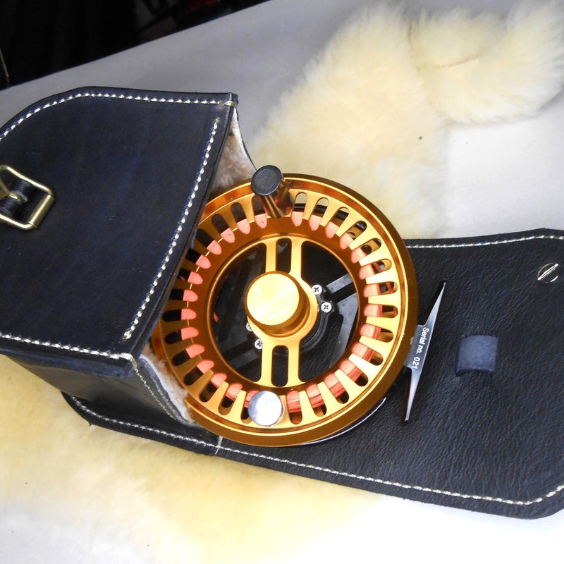 Leather Fly Reel Case - Etsy