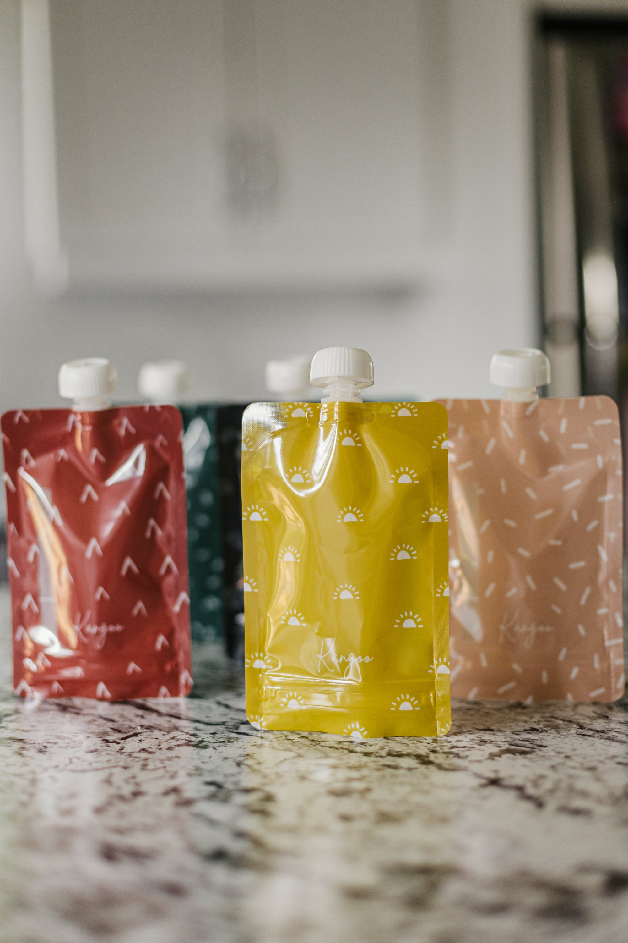 Reusable Food Pouches Storage - X12 - Baby Toddler Kids - Boho ...