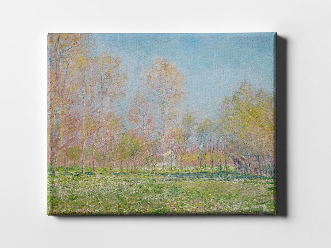 Claude Monet Spring in Giverny High-quality Canvas Print Garden Wall ...