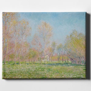 Claude Monet Spring in Giverny High-quality Canvas Print Garden Wall ...
