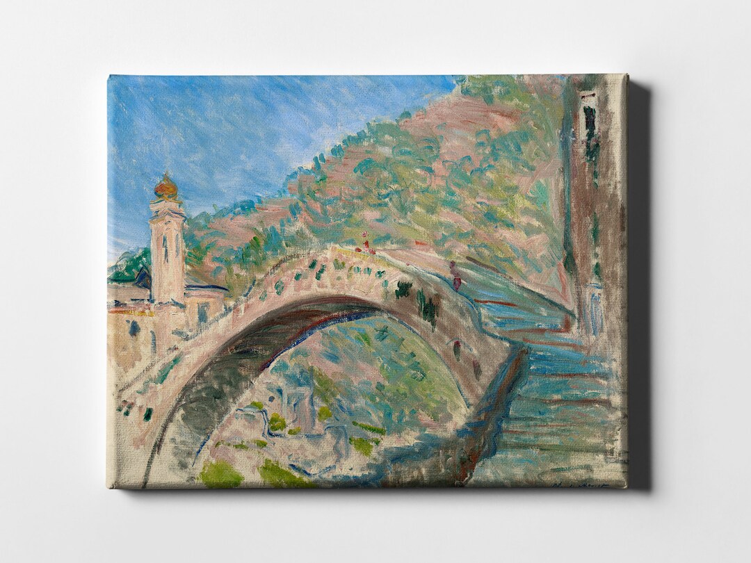 Claude Monet Bridge at Dolceacqua High-quality Canvas Print ...