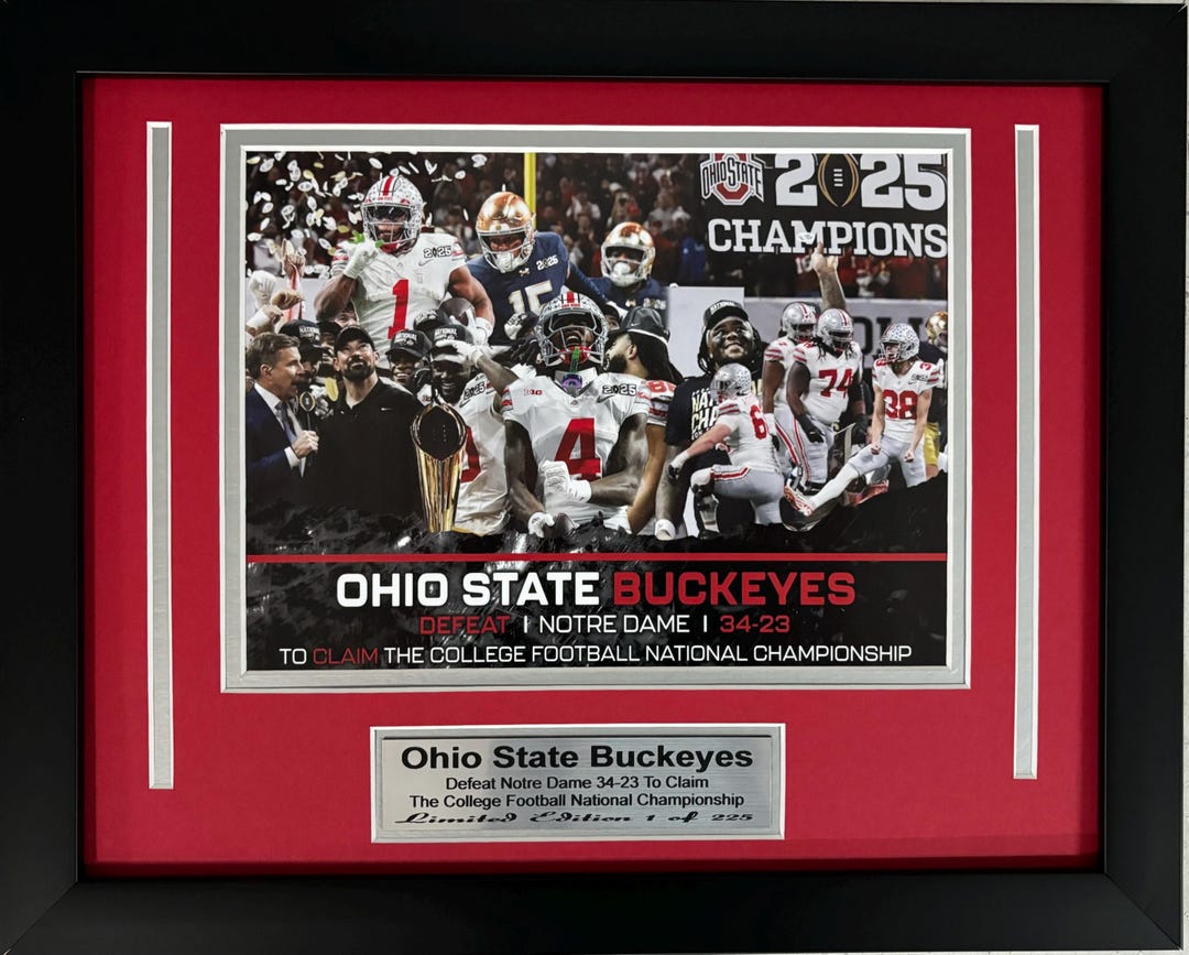 Ohio State Buckeyes Collage Football National Champions Collage Frame ...