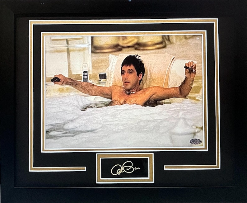 Scarface Al Pacino 8x10 Photo With Laser Engraved Signature Framed - Etsy