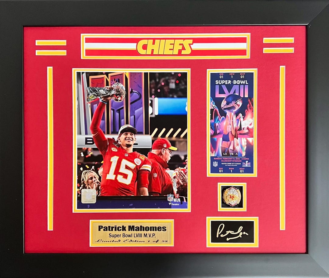 KC Chiefs Patrick Mahomes Photo Collage Frame - Etsy