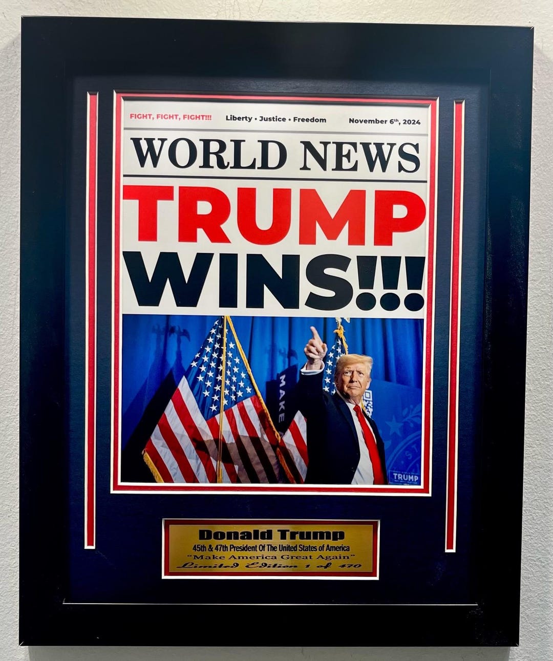 Donald Trump President 8x10 Photo Framed - Etsy
