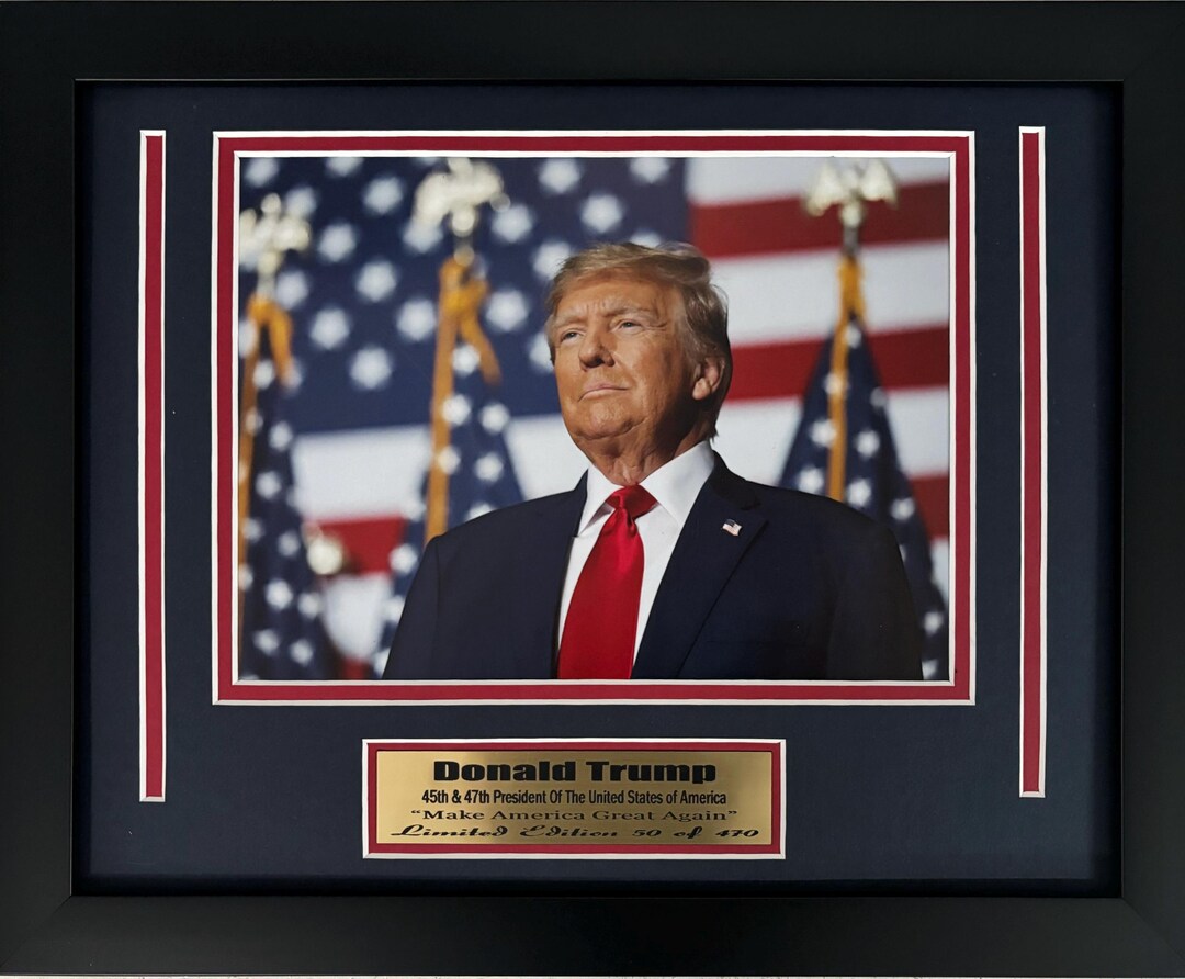 Donald Trump President 8x10 Photo Framed - Etsy