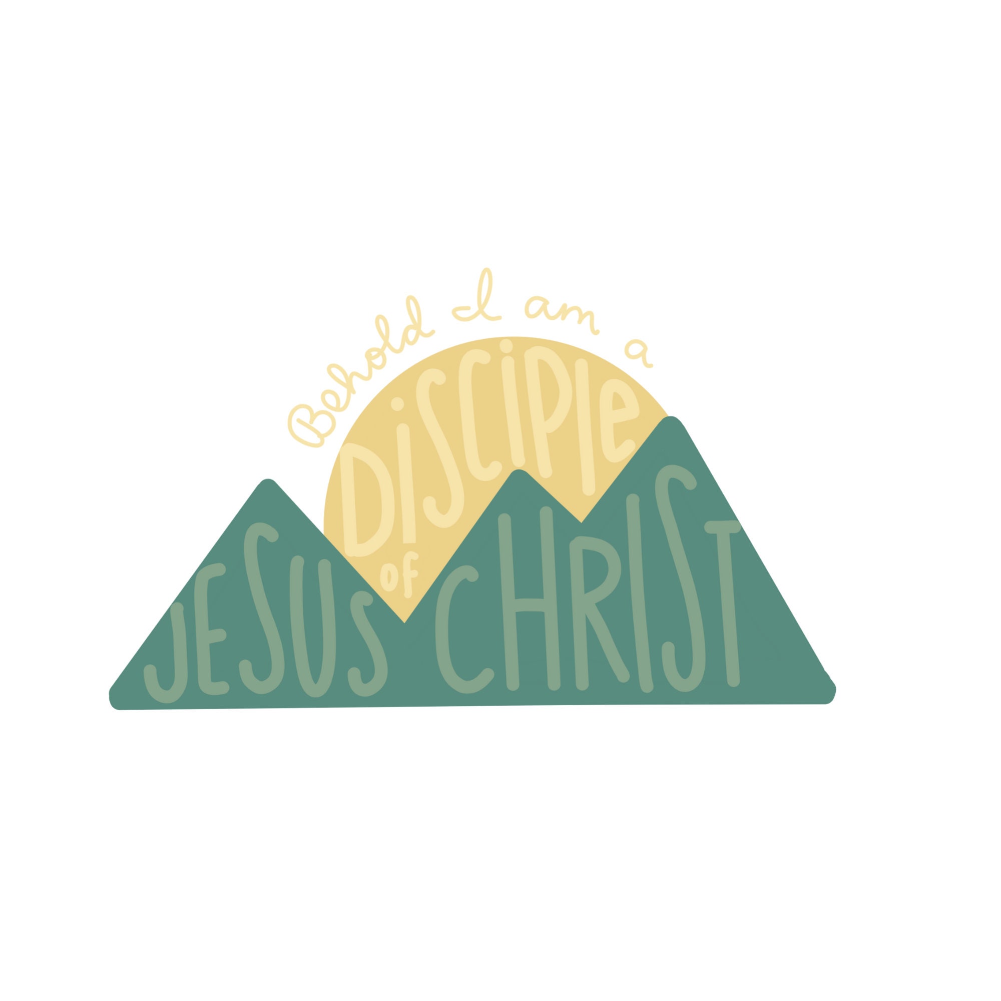I Am a Disciple of Jesus Christ Sticker, Youth Theme Sticker, Girls ...