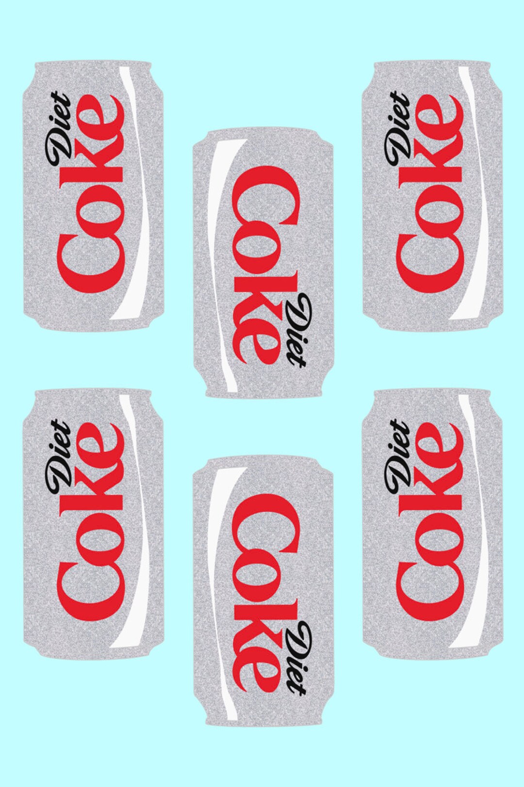 Diet Coke Silver Glitter Soda Pop Digital Print / Printable Poster - Etsy