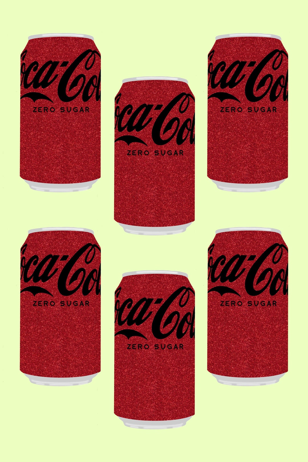 Coca Cola Coke Zero Red Glitter Digital Print / Printable Poster - Etsy