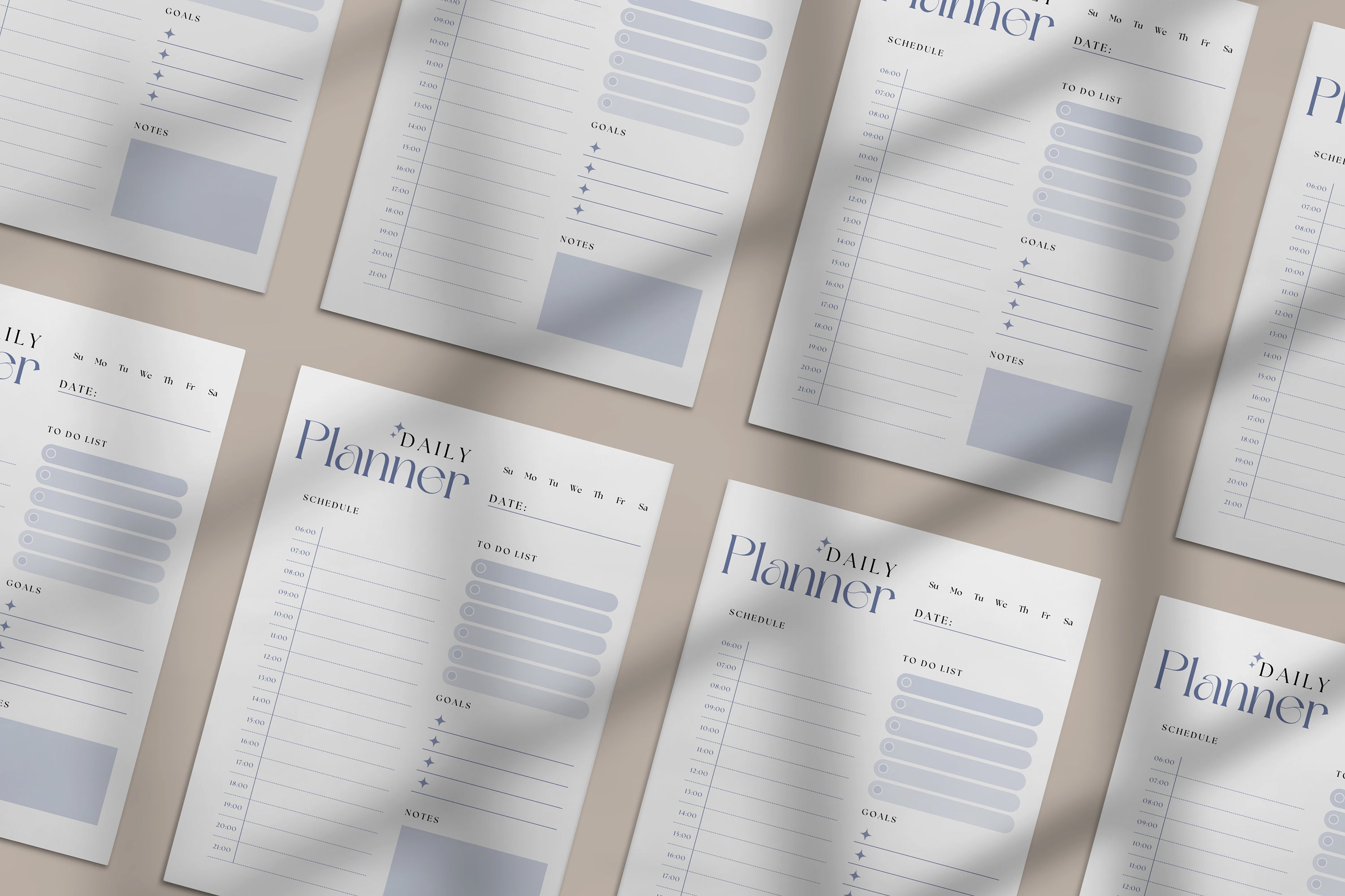 Simple Daily Planner, Printable Planner, Digital Planner, A4 Planner ...