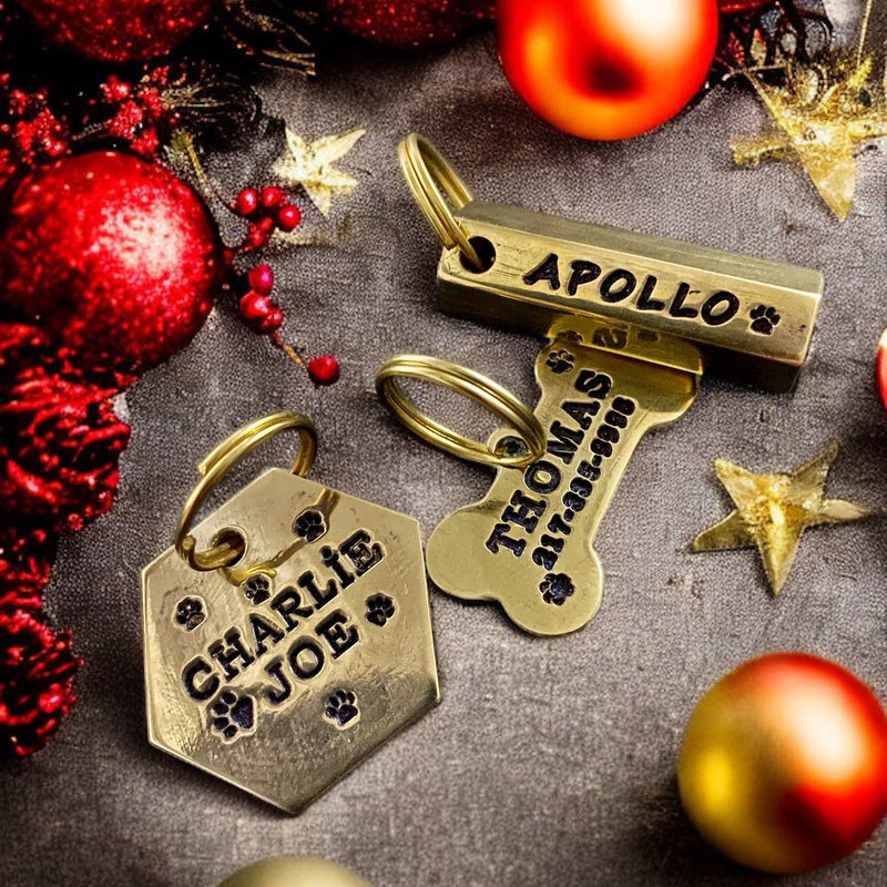 Dog Name Tags - Etsy