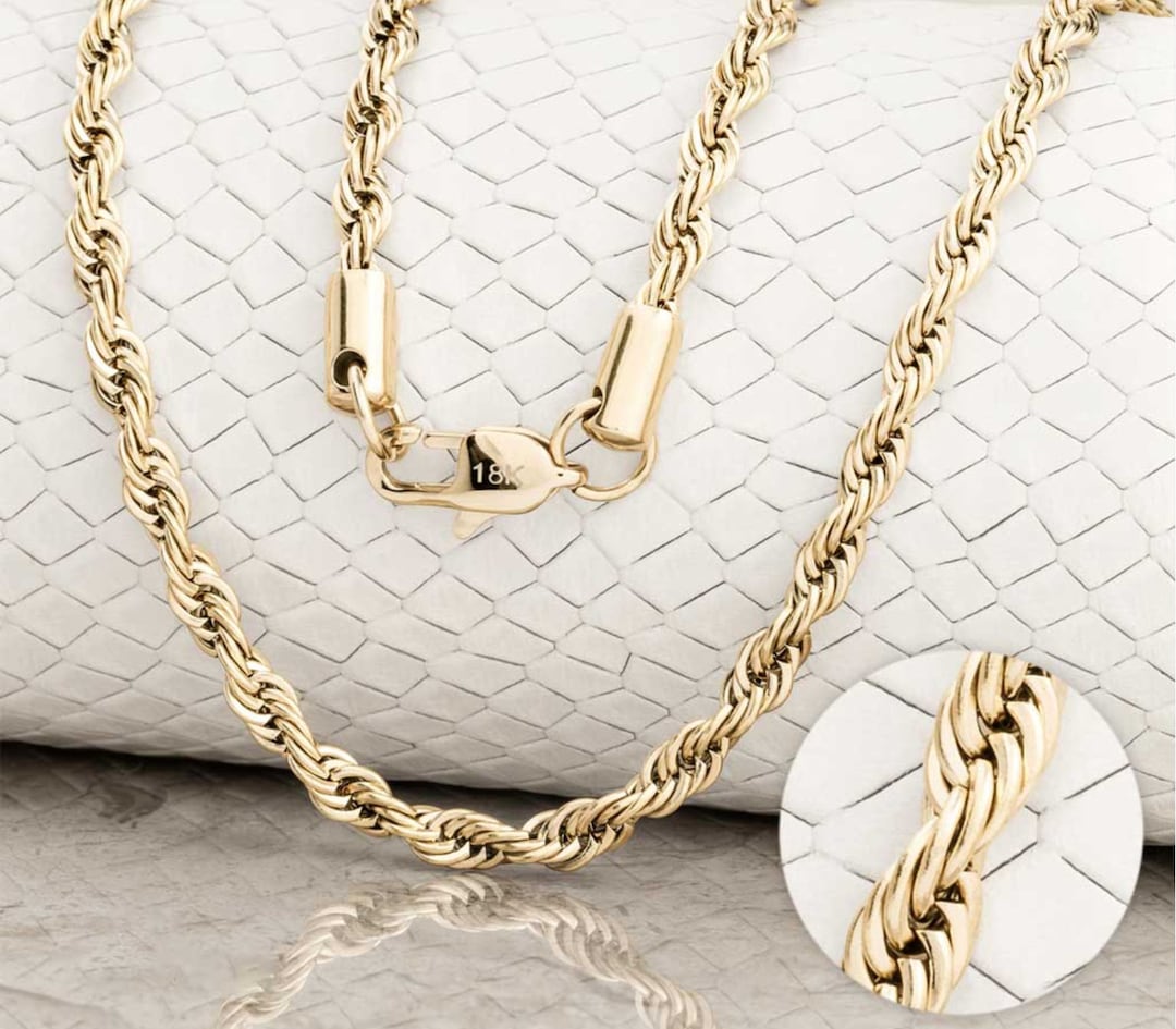 Gold Rope Chain - Etsy