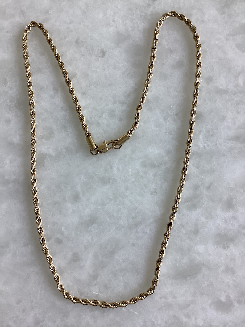 Gold Rope Chain - Etsy