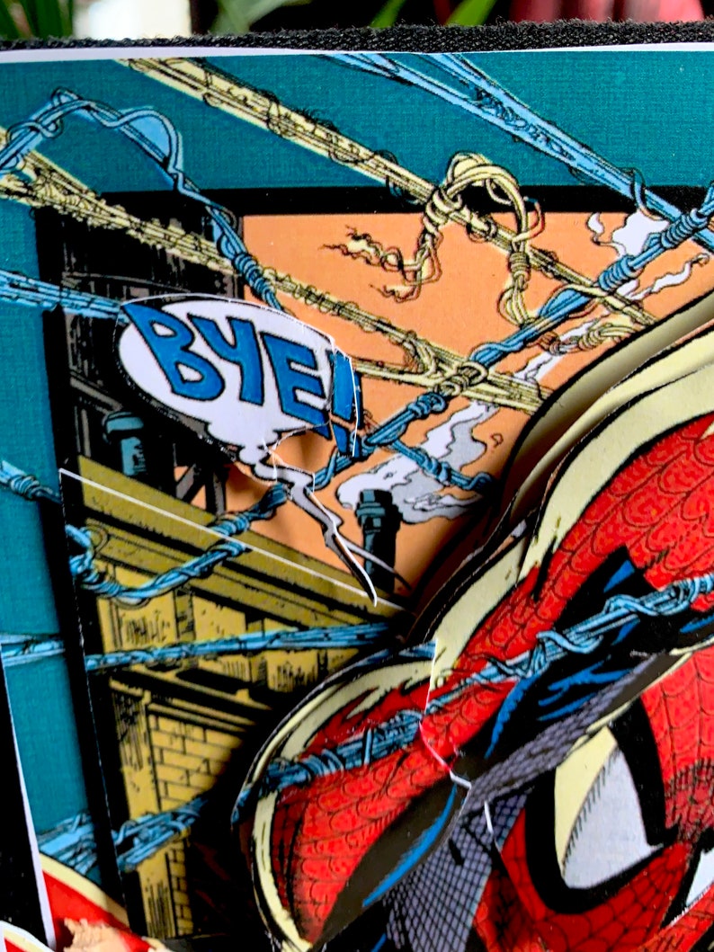Spider-man the Web Slinger 3-D Paper Shadow Box - Etsy