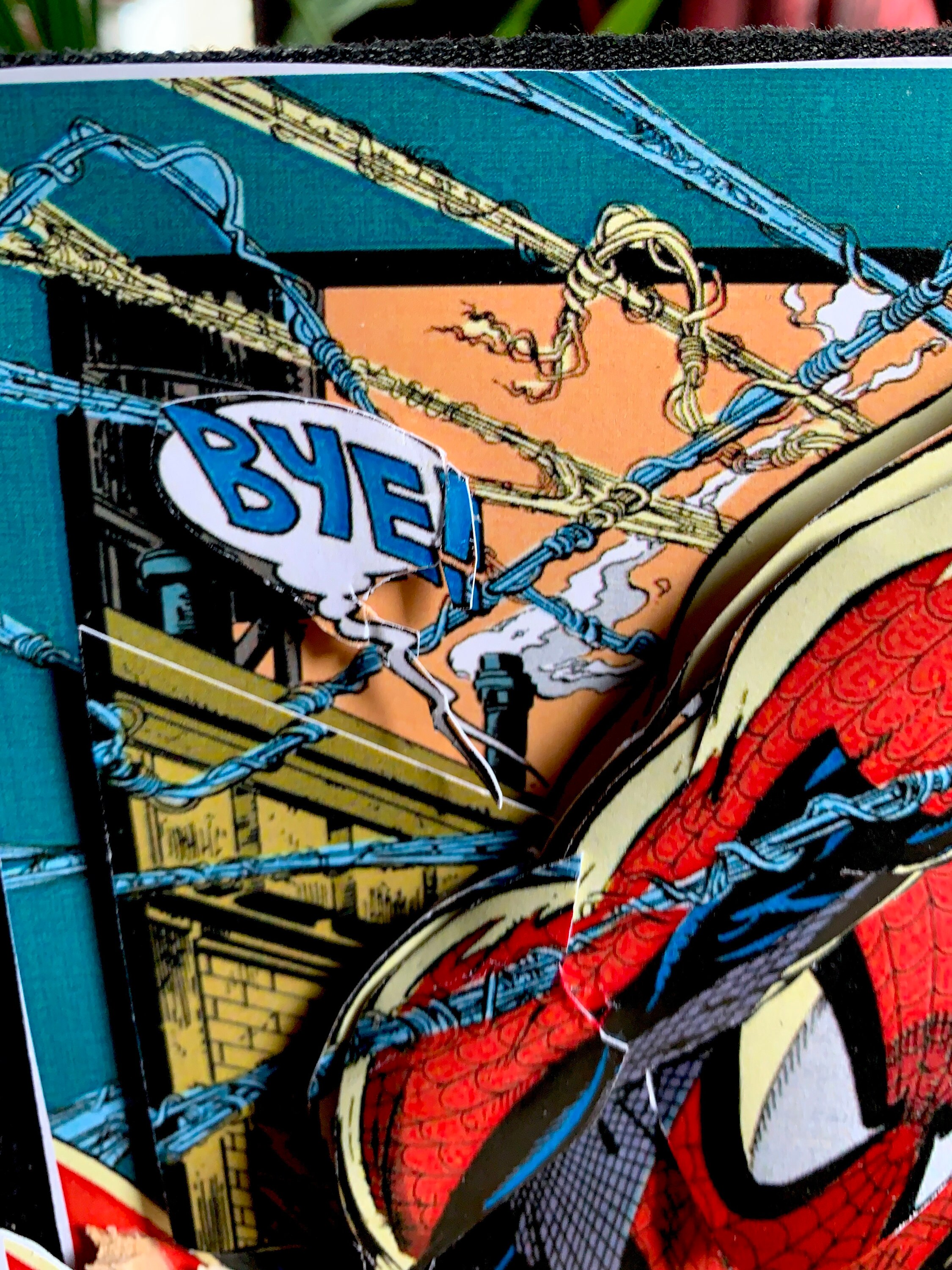 Spider-man the Web Slinger 3-D Paper Shadow Box - Etsy