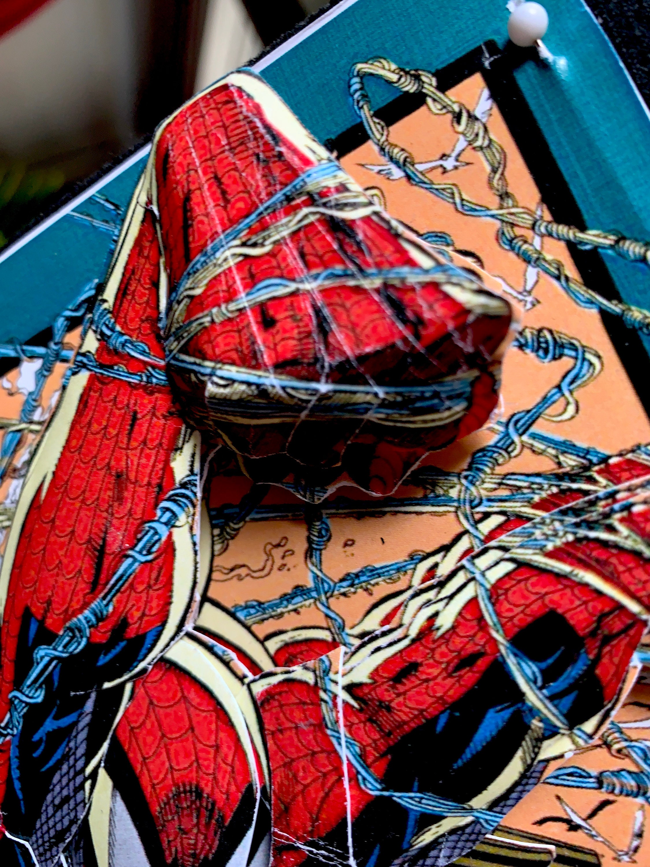 Spider-man the Web Slinger 3-D Paper Shadow Box - Etsy