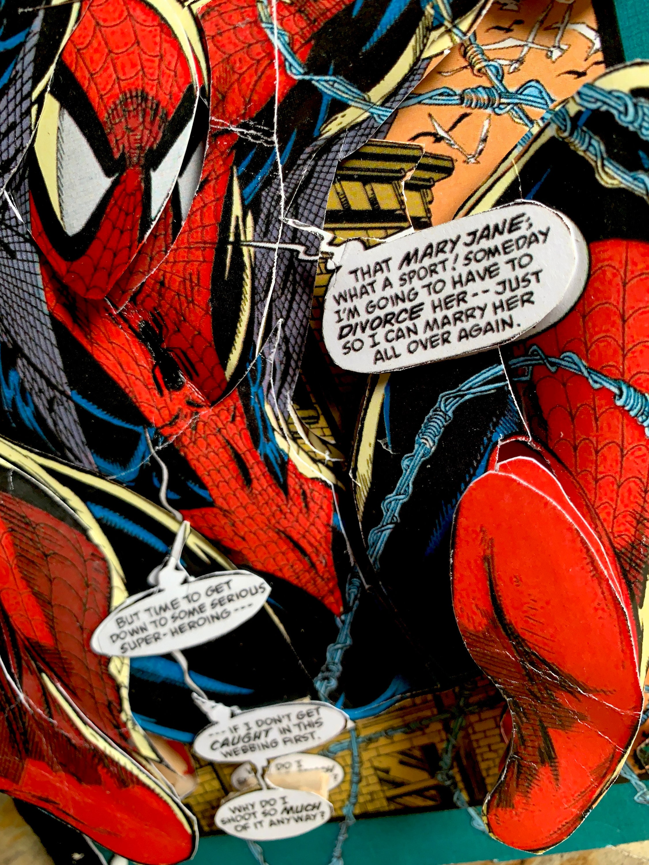 Spider-man the Web Slinger 3-D Paper Shadow Box - Etsy