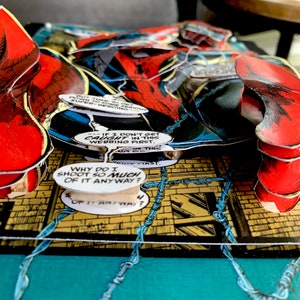 Spider-man the Web Slinger 3-D Paper Shadow Box - Etsy