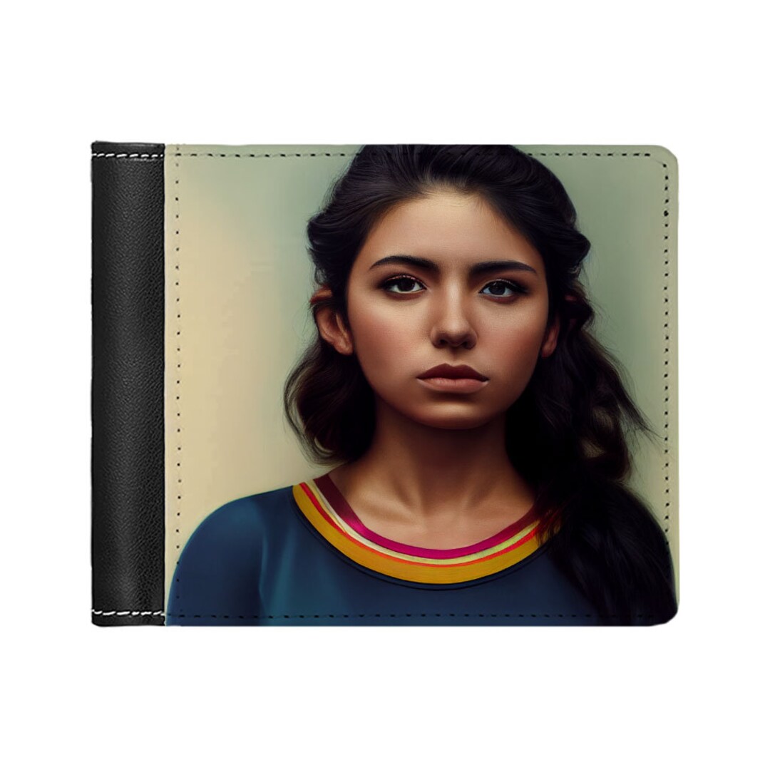 Mexican Girl Men's Wallet Beautiful Wallet Portrait - Etsy