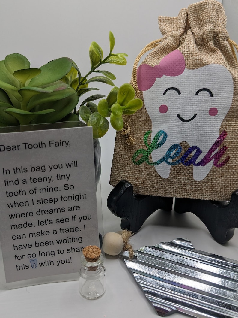Personalized Tooth Fairy Bags - Etsy