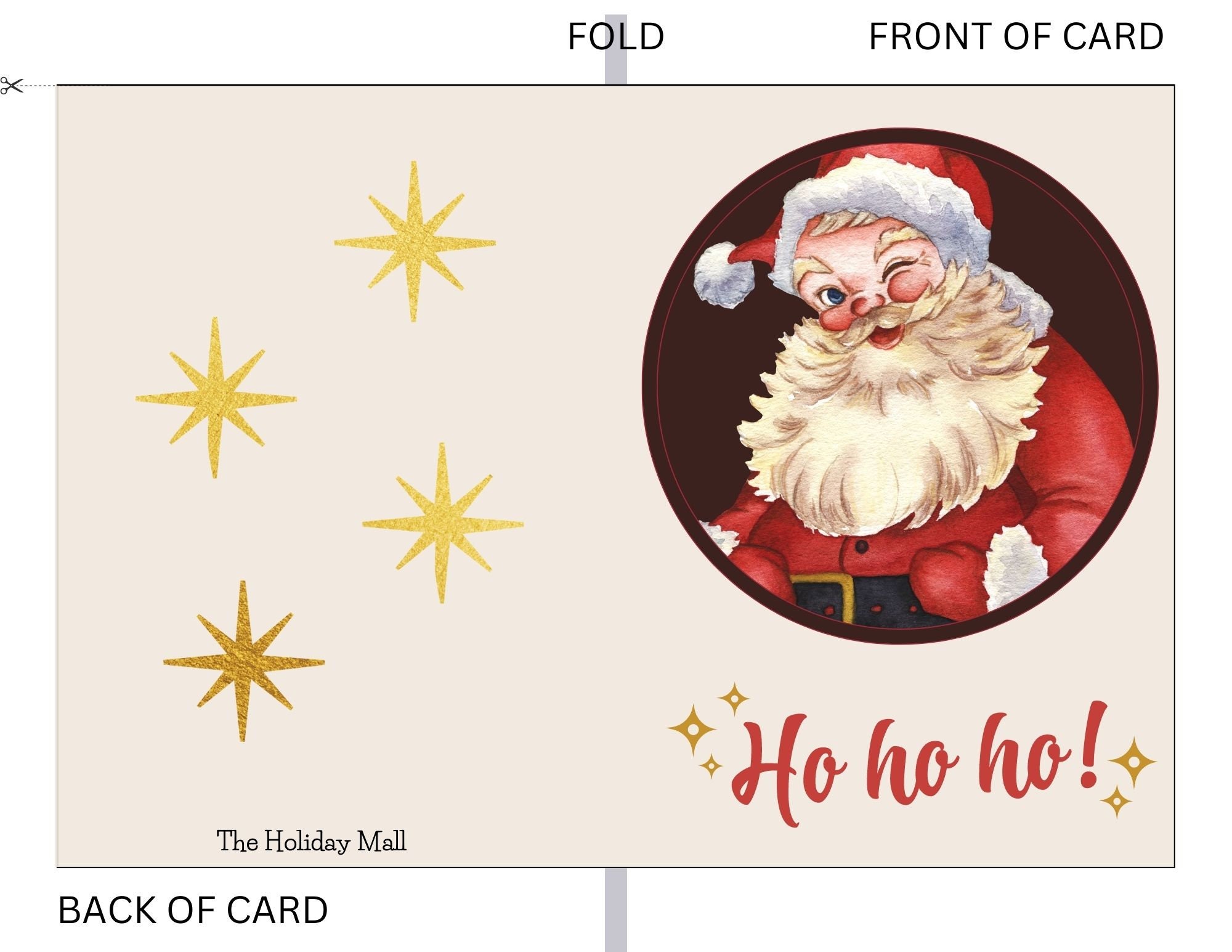 Vintage Christmas Cards Printable Blank Christmas Cards - Etsy