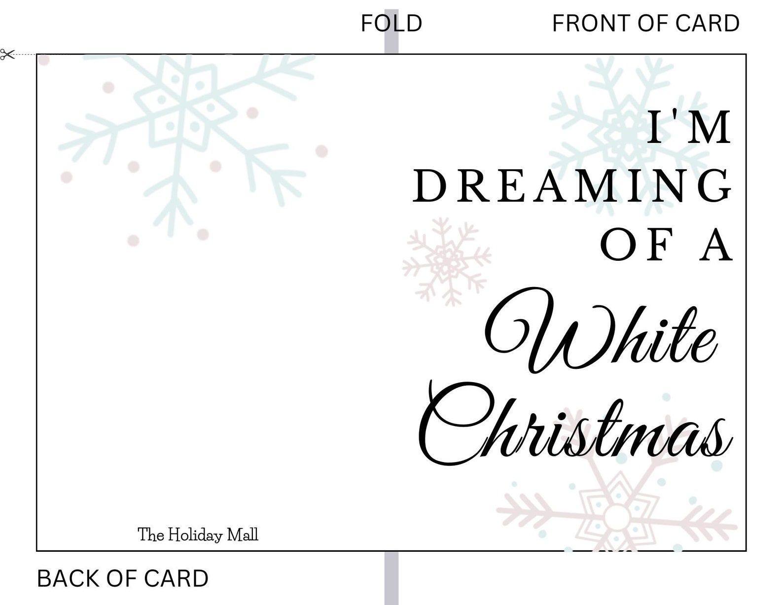 Christmas Cards Printable Blank Christmas Card I'm - Etsy