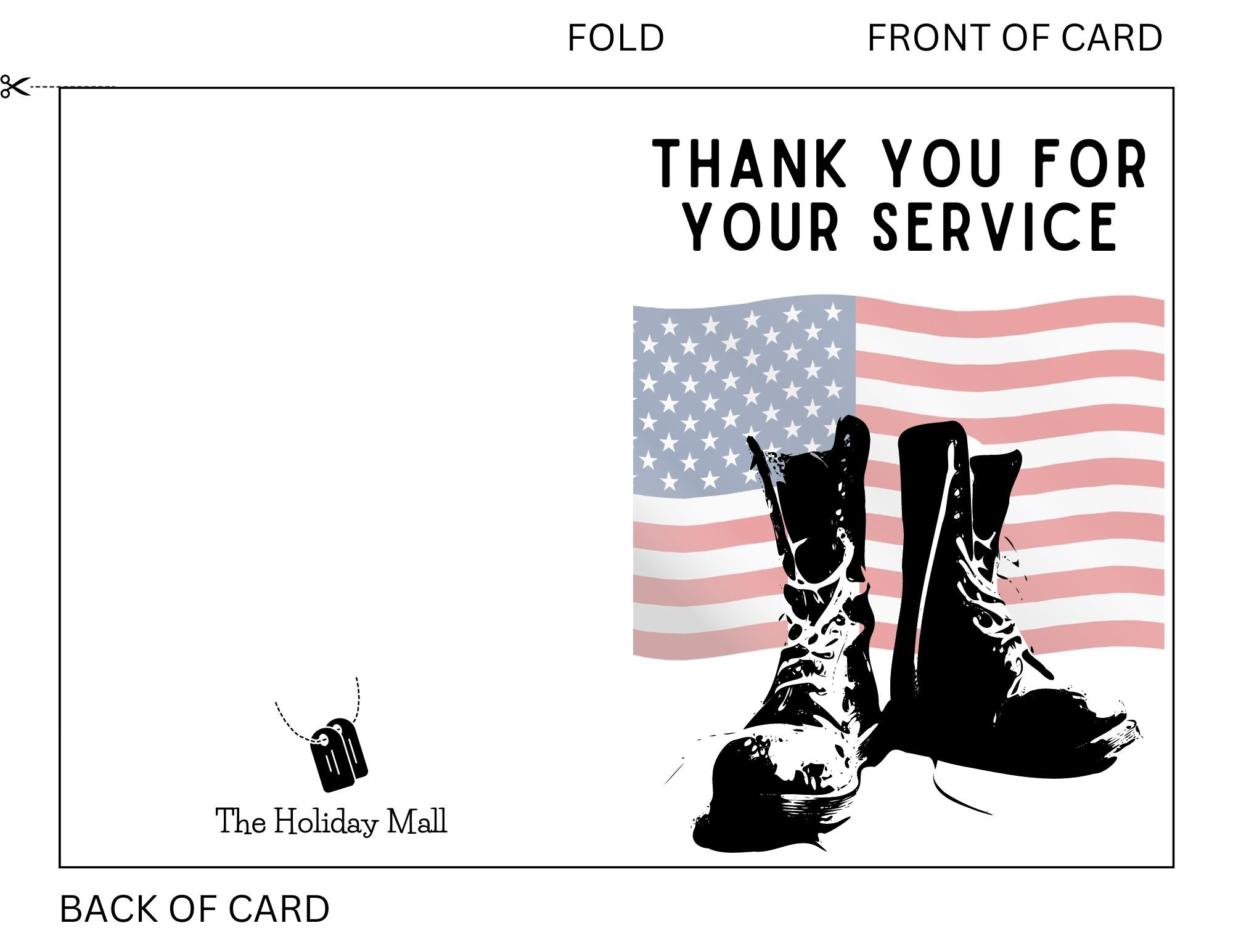 Military Hero Thank You Cards