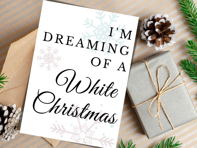 Christmas Cards Printable Blank Christmas Card I'm - Etsy