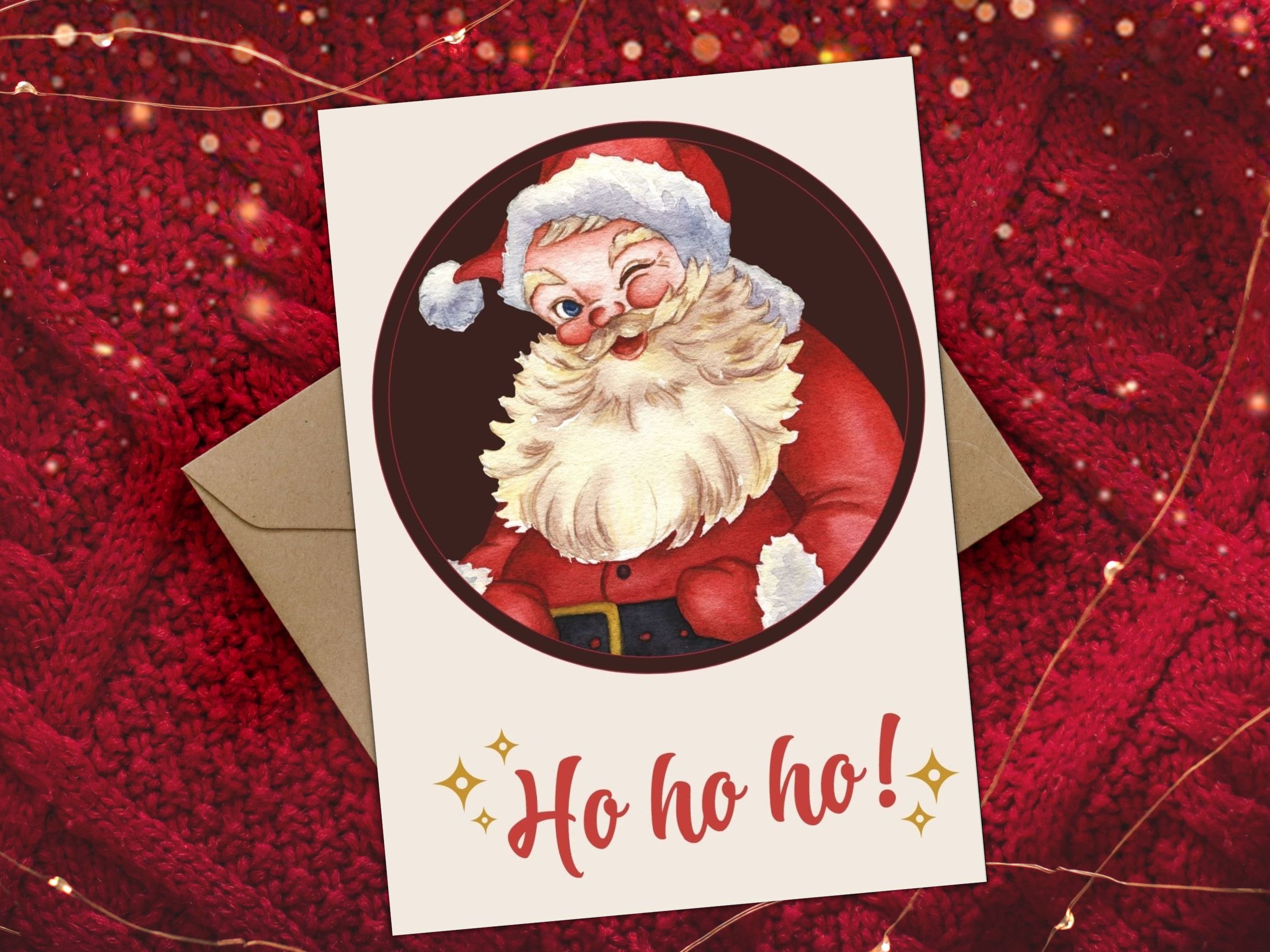 Vintage Christmas Cards Printable Blank Christmas Cards - Etsy