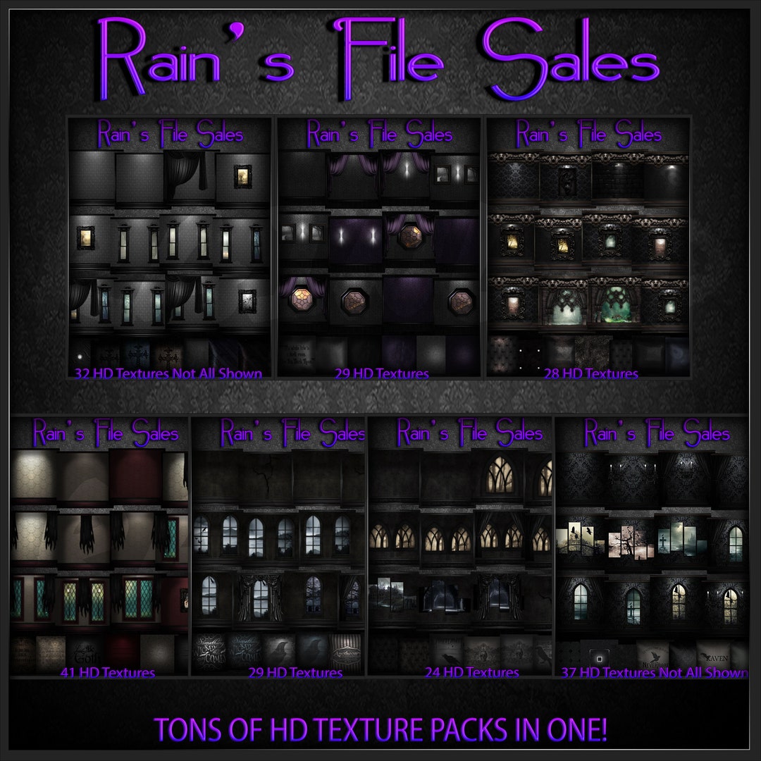 OVER 220 TEXTURES Dark Gothic Love Room Textures IMVU - Etsy