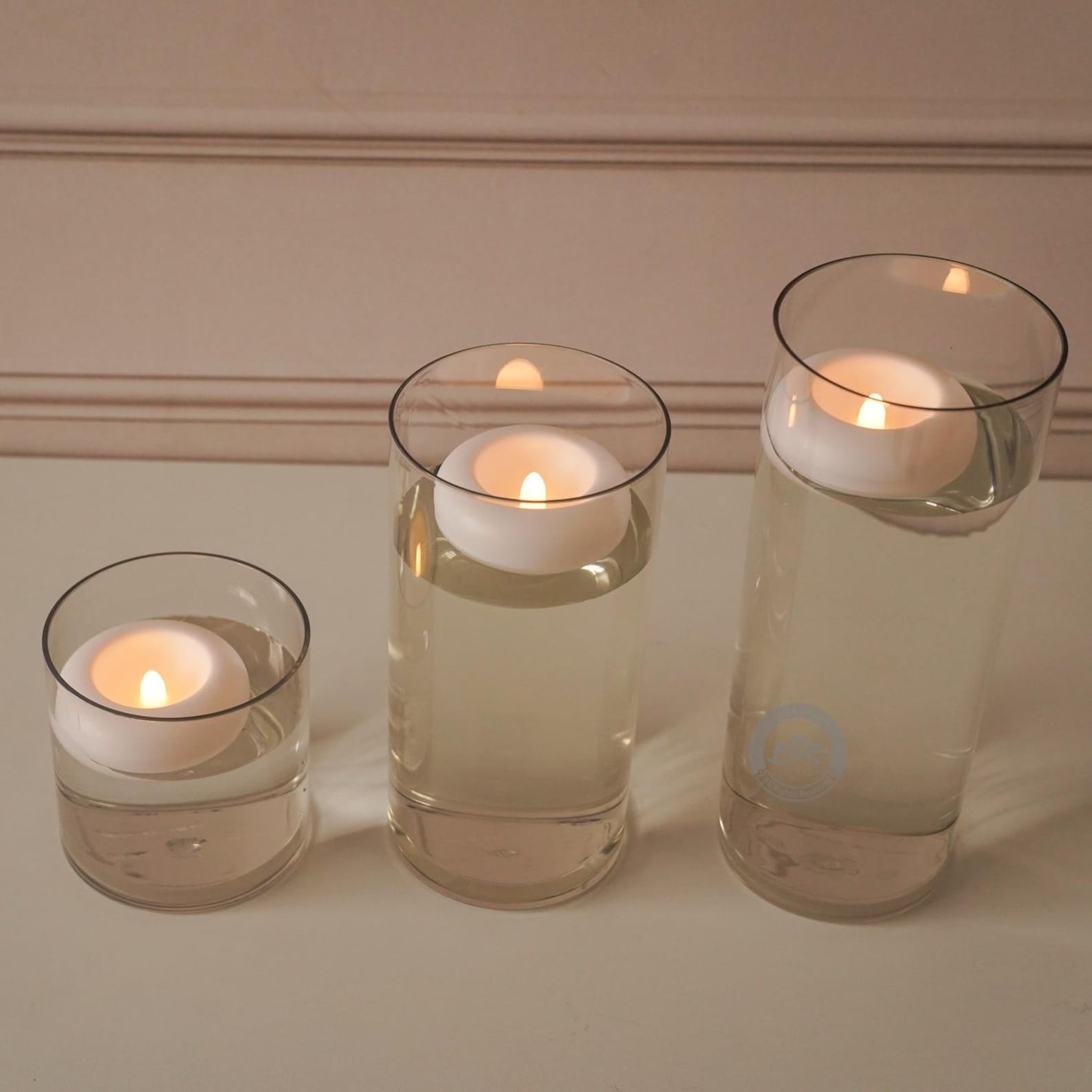 60 Floating Flameless Candles | Water-activated LED Lights | Wedding ...