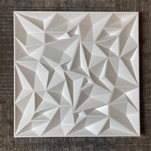 8ftx8ft PVC 3D Diamond Wall Panel Set – 25pcs Modular Geometric ...