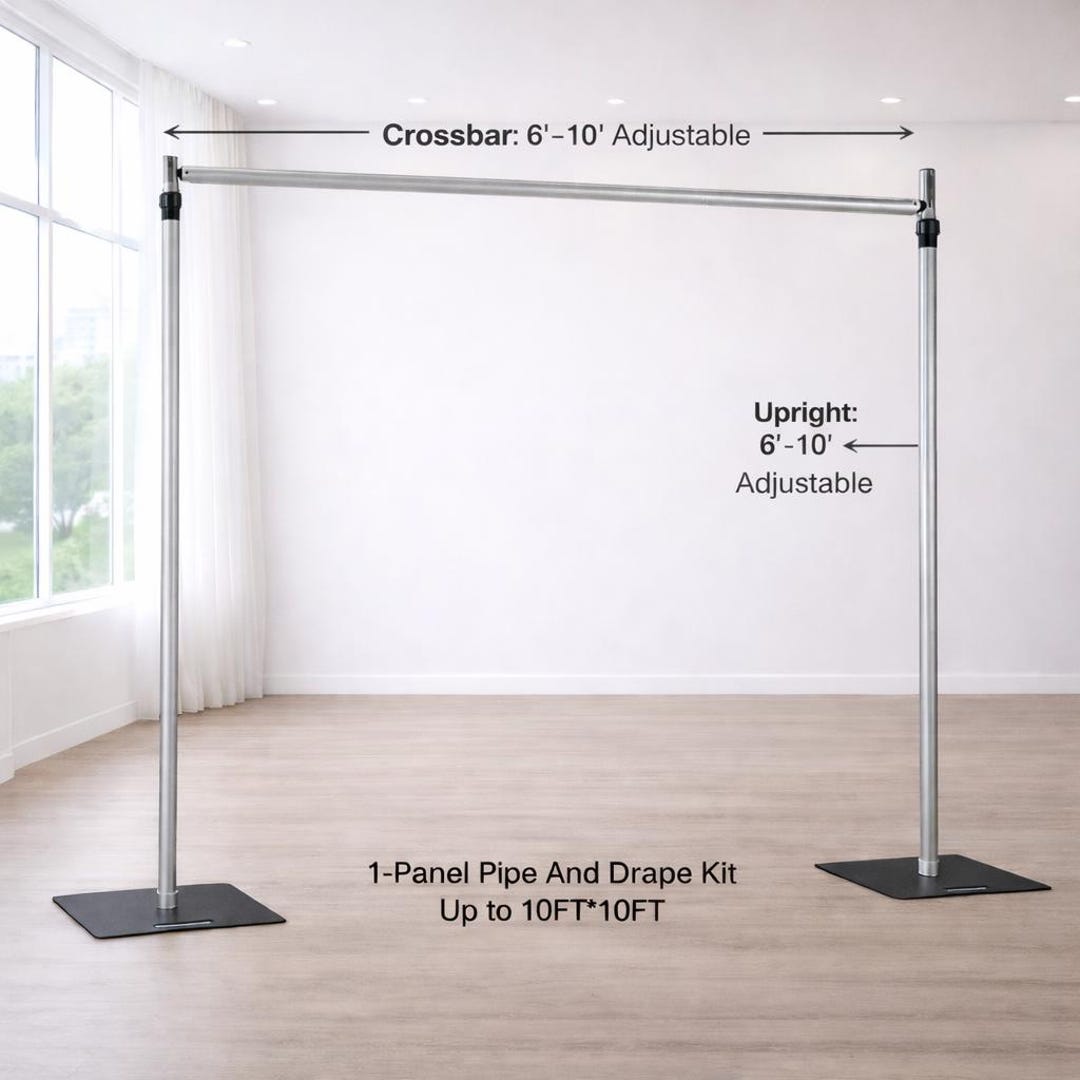 Adjustable Pipe and Drape Backdrop Stand Kit 10x10 / 10x20 FT | Wedding ...